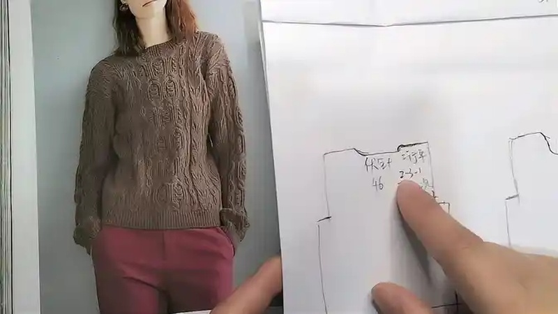 毛衣圆领这样编织