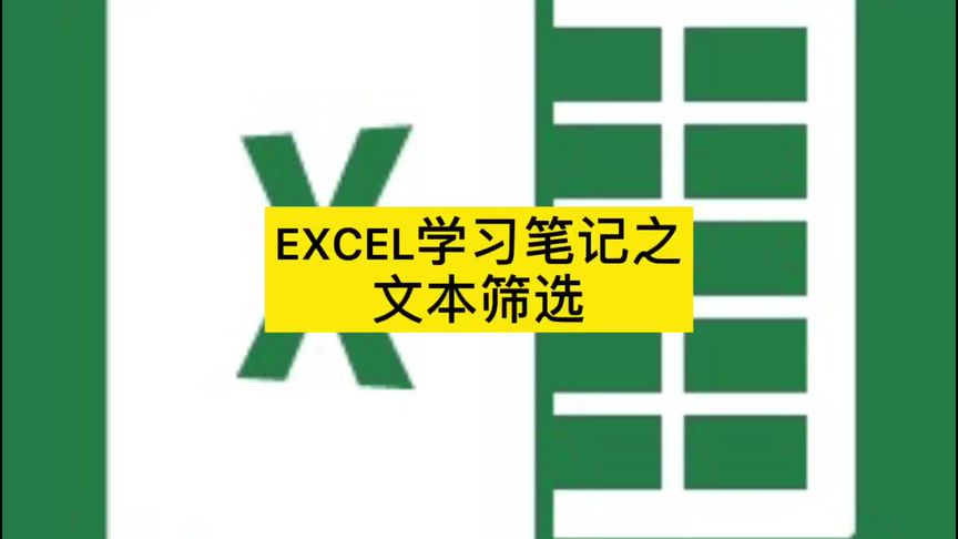 EXCEL学习笔记之文本筛选#抖音小助手 #dou出新知 #excel #筛选