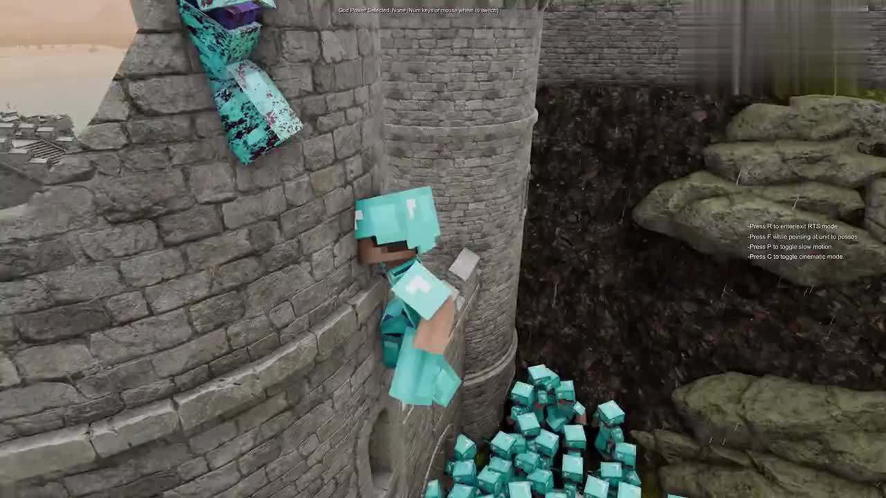 史诗战争模拟器2:史蒂夫大战十万僵尸军团 #魔哒解说