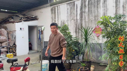 小伟回家第一件就开始捣鼓盆栽,嫌弃大姐给养废了,又浇水又松土