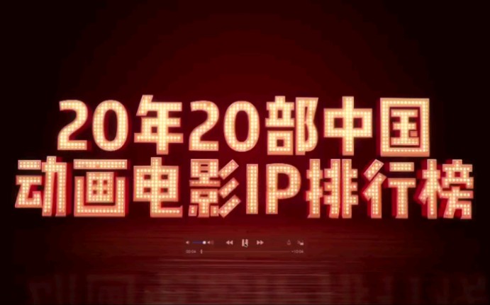 《20年20部中国动画电影IP排行榜》