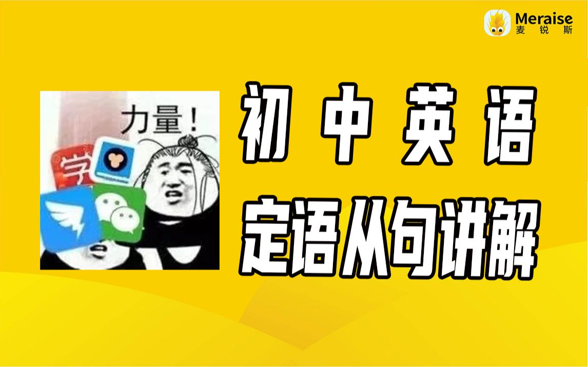 【初中英语】初中阶段定语从句讲解
