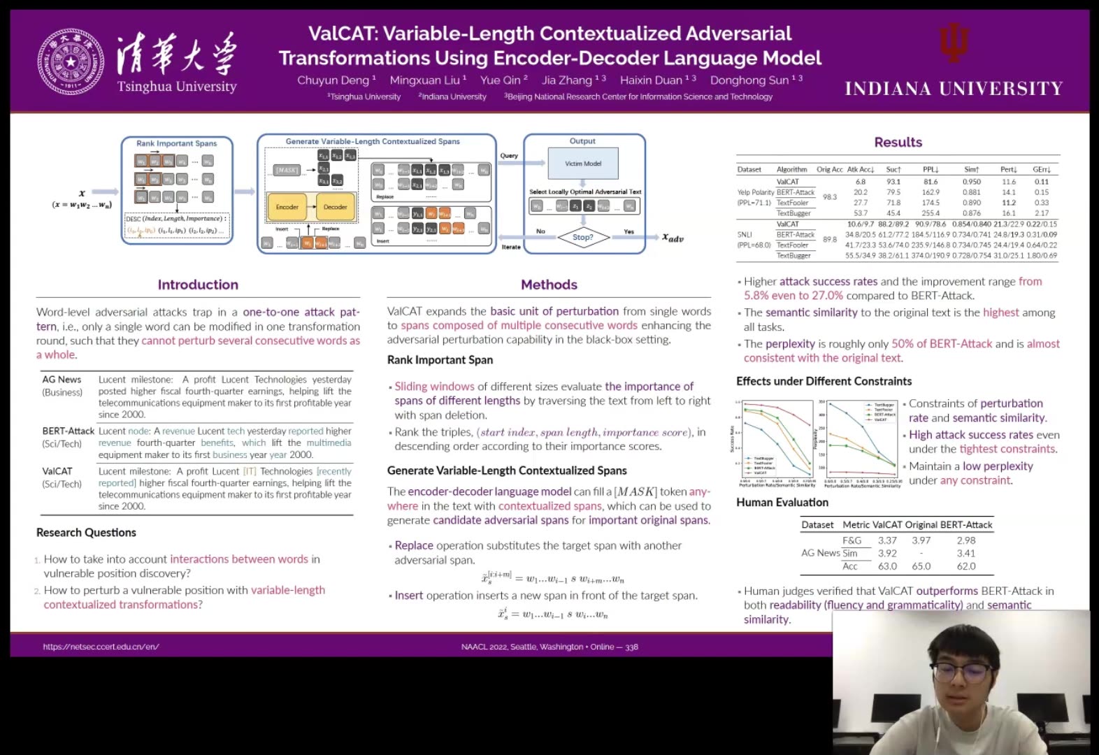 ValCAT:使用编码器-解码器语言模型的可变长度上下文化对抗变换
