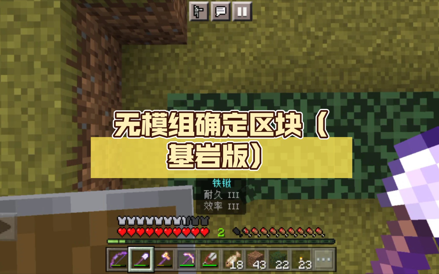 无模组确定区块(基岩版)_手机游戏热门视频