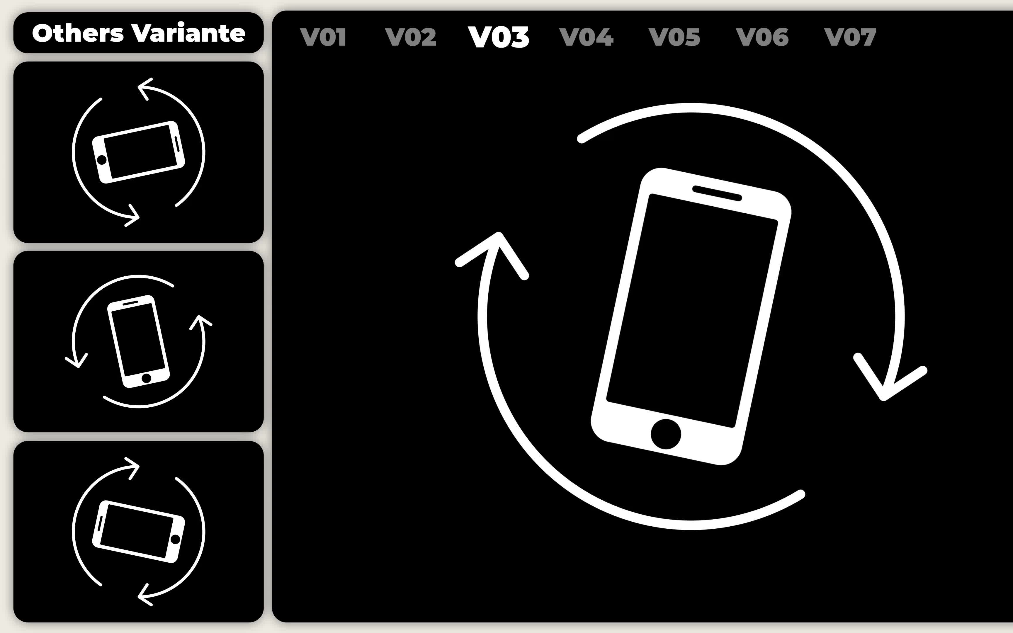 AE模板-手机旋转指示动画 手机握持方式提醒 旋转您的手机屏幕 90度...