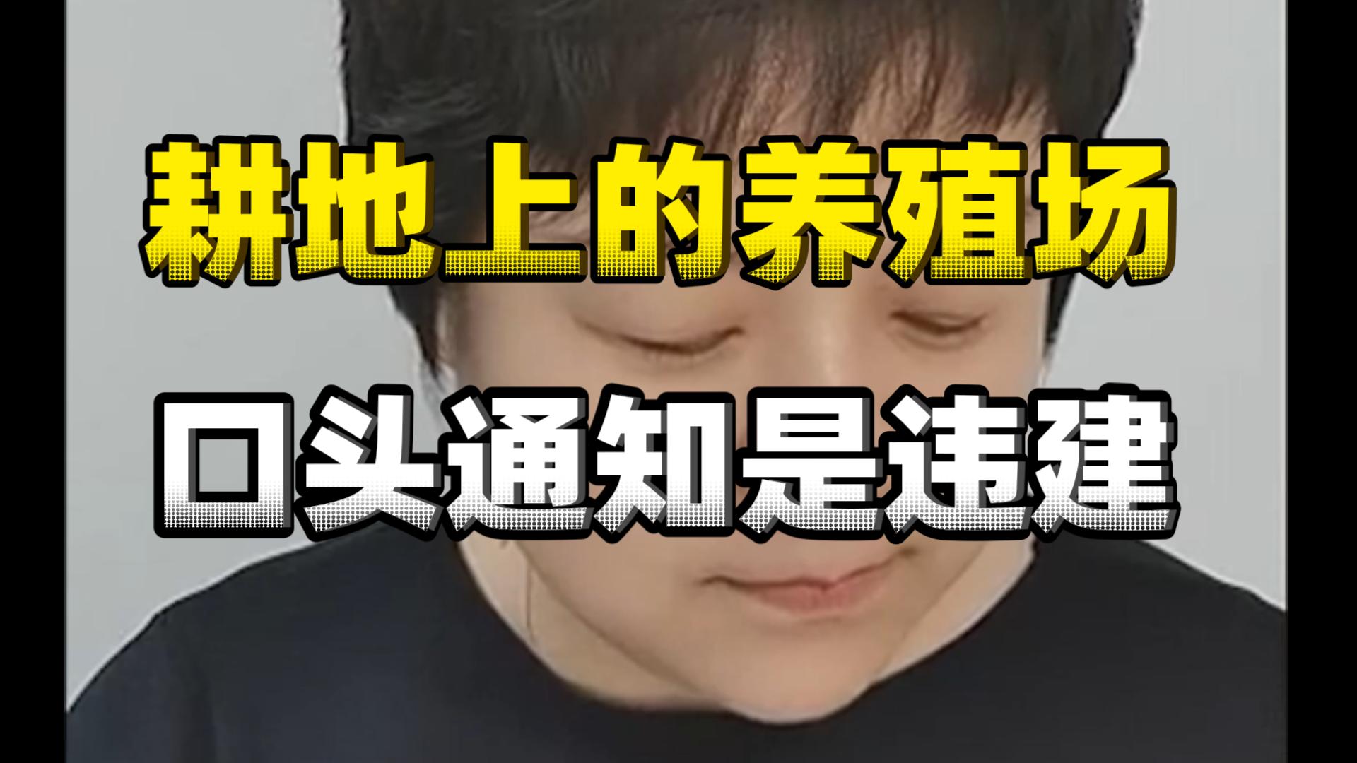 【直播】耕地上建的养殖场被口头通知是违建