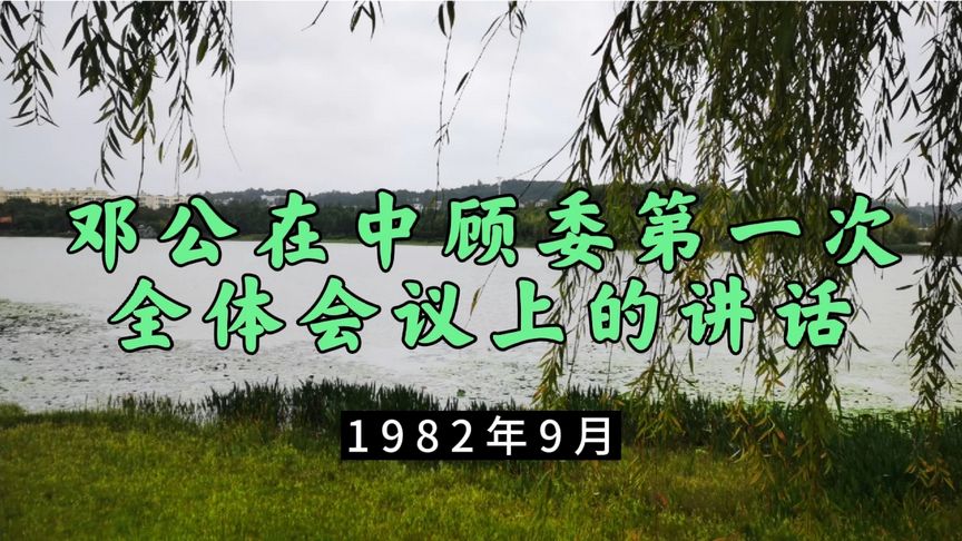 读邓选:1982年9月,邓公在中顾委第一次全体会议上的讲话