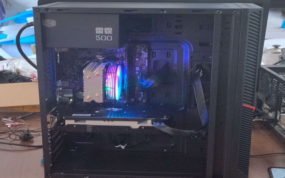 电脑装机2499元 i3 9100f+微星h310+海盗船8G+铭瑄RX580+七彩虹...