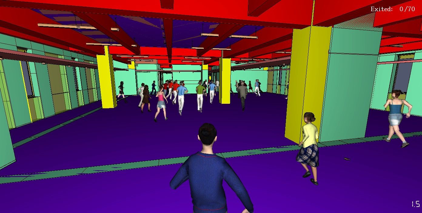 基于BIM模型的人员疏散模拟