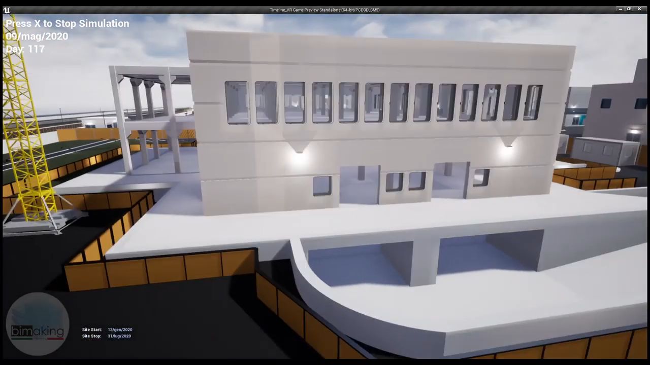 看看UE4 效果 呈现的 BIM 4D 工程模拟
