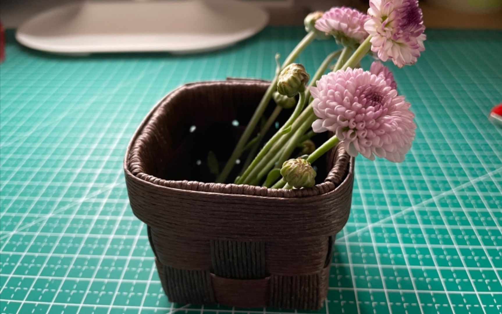 【手工编织】方形小篮子