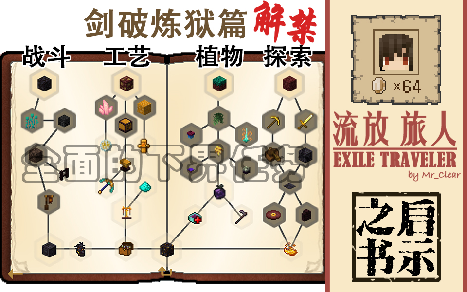 【1.16.5流放旅人:启示之书】剑破炼狱篇解禁,整合包迎来新任务!MC