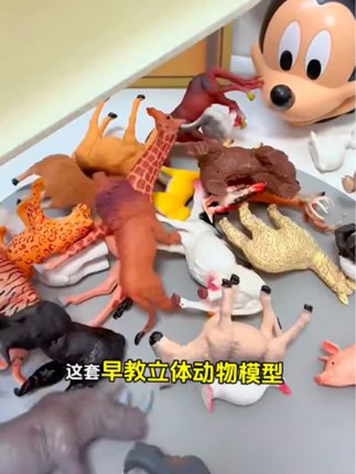 儿童动物模型认知玩具 #人类幼崽 #动物模型 #野生动物模型 #仿真...