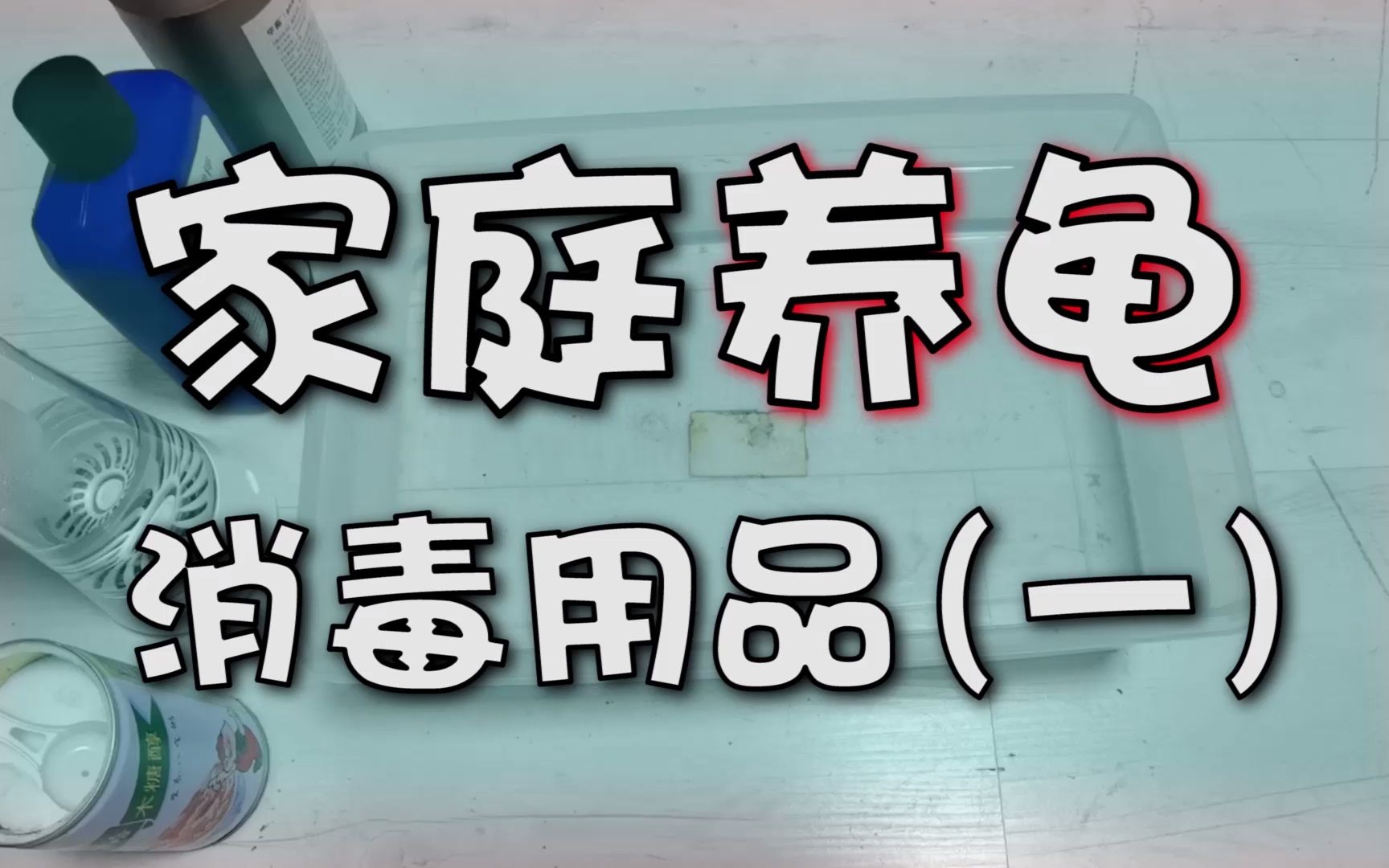 家庭养龟常用消毒用品一