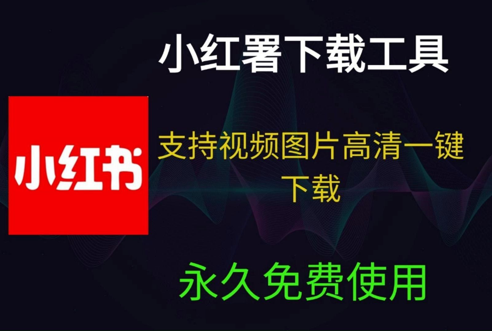 小红书下载神器,免费一键高清下载视频图片,自媒体创作者的必备工具