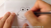 幼儿园中班简笔画_师讯网_可爱的小青蛙