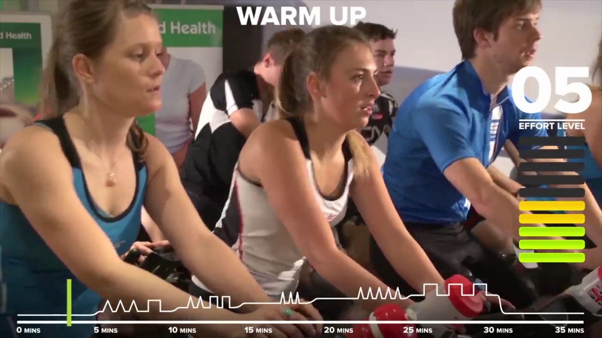 【中字】动感单车HIIT—35分钟爬坡骑行循环训练