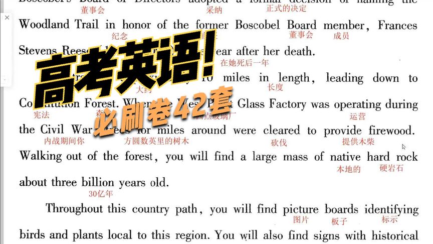 高考必刷卷英语阅读100篇