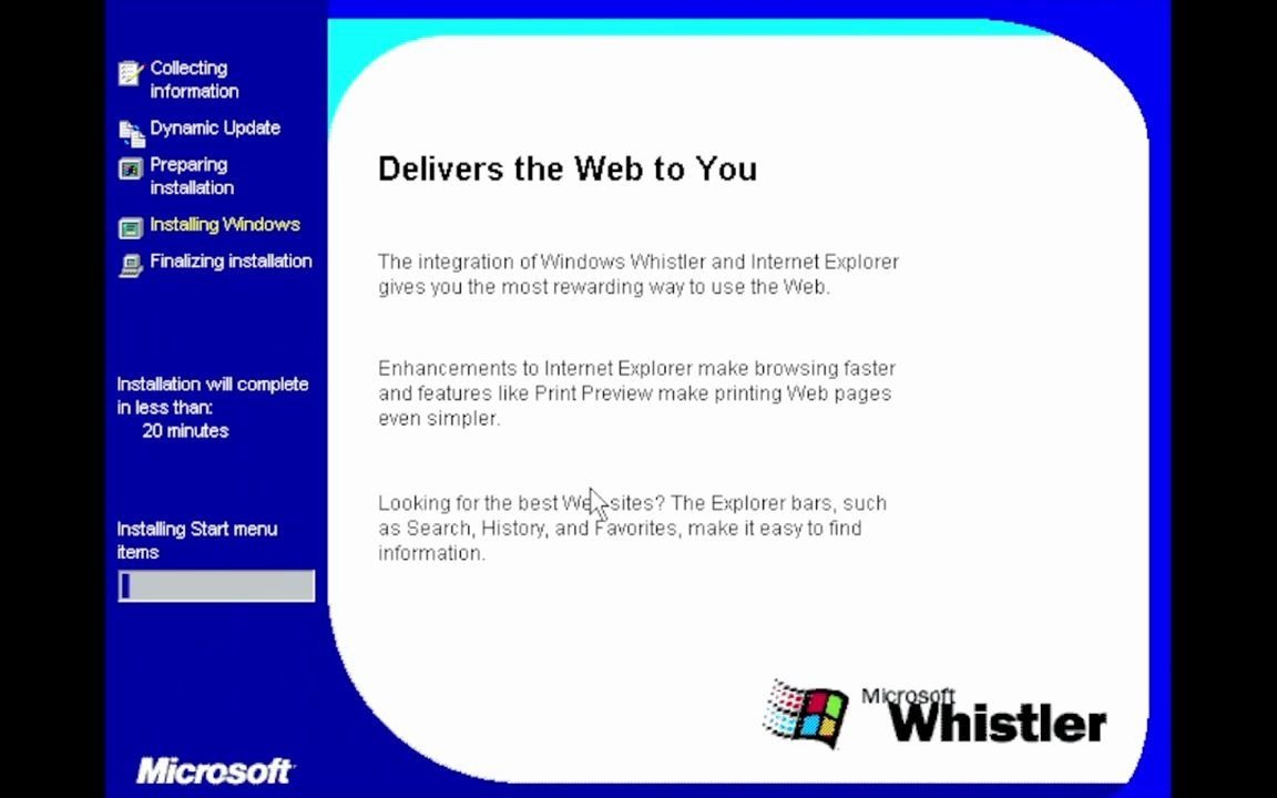 【搬运】Microsoft Windows Whistler Build 2287 体验