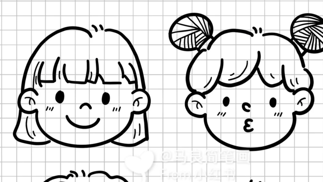 人物植物动物简笔画