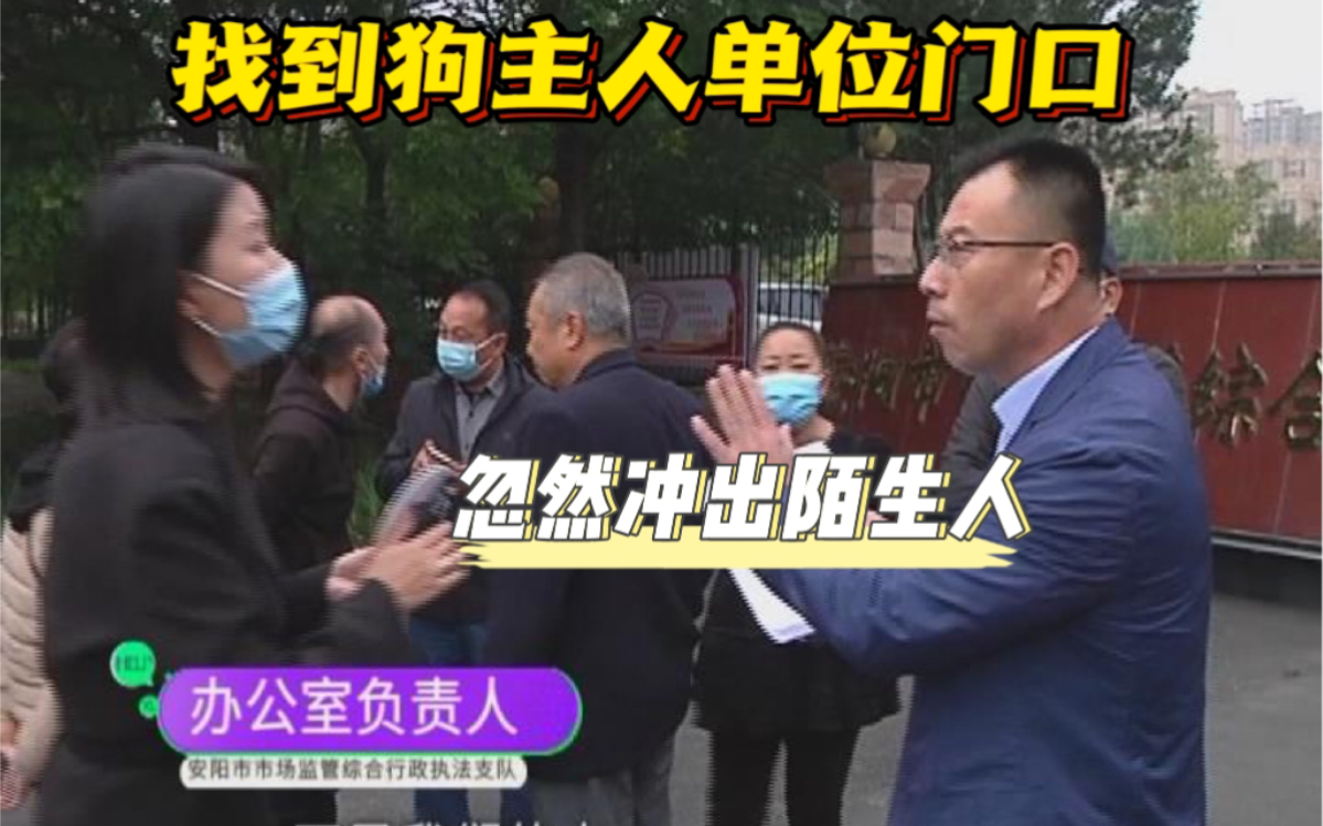 两条大狗扑向老人(5)找到狗主人的单位,不料在门口又发生意外情况!