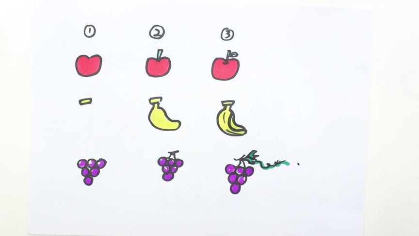 儿童水果简笔画步骤