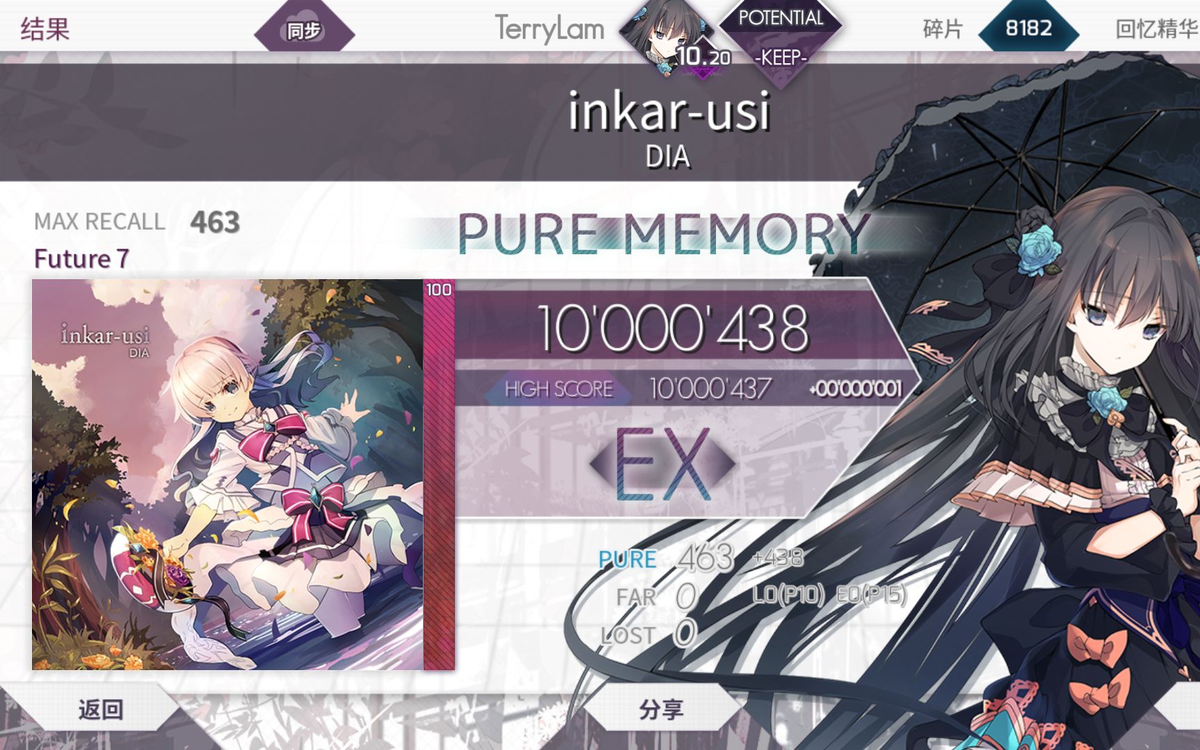 [ARCAEA] inkar-usi (FTR 7) PM(-25) 拇指