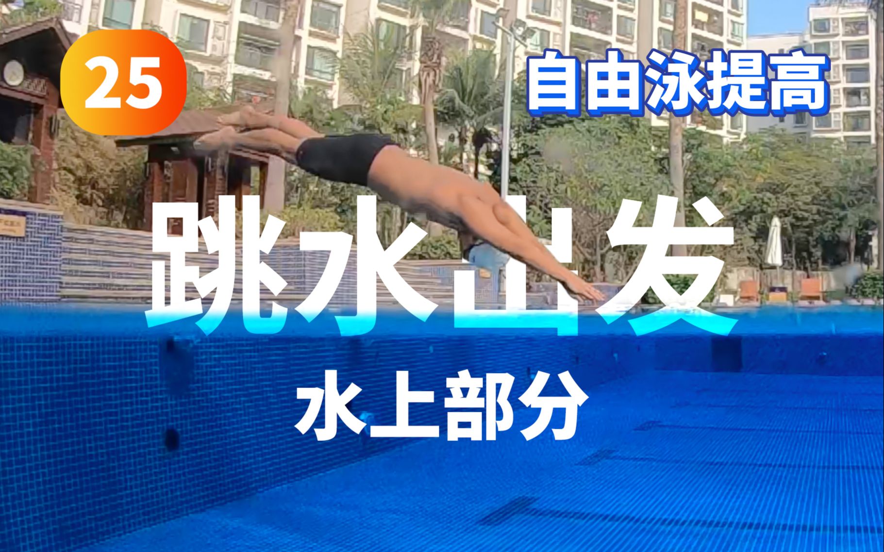 【自由泳提高】25.跳水出发(水上部分)|梦觉教游泳