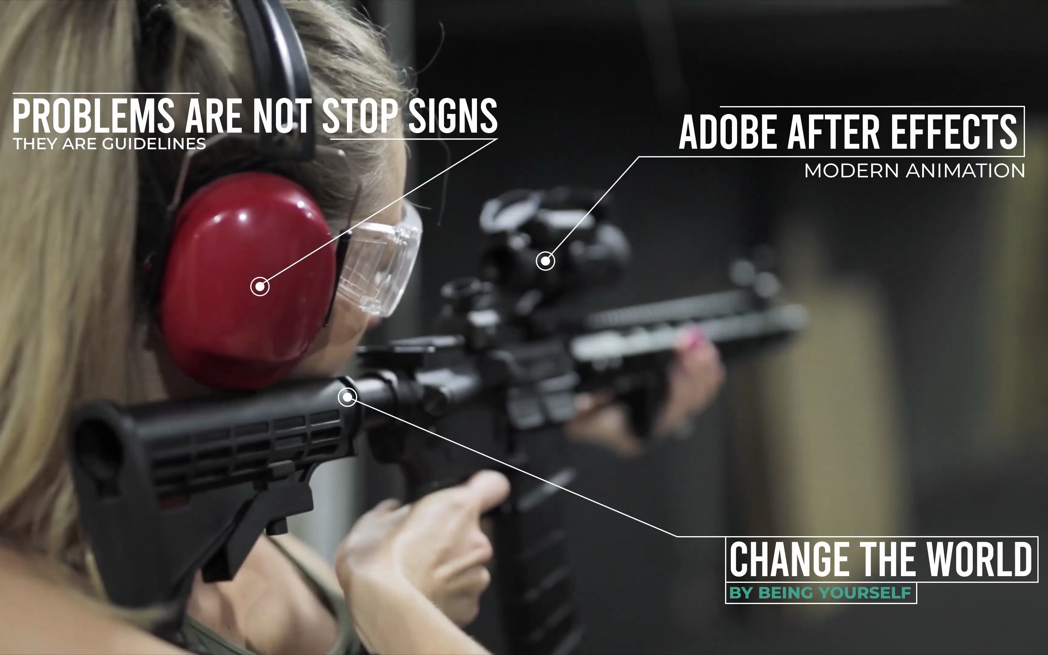 AE模板-12个定点跟踪线条注释解释呼出的文本解释标题动画AE源...