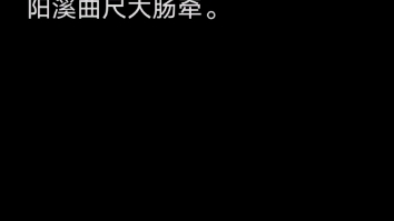五俞穴歌,肺与大肠