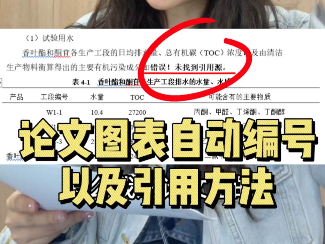 论文图表自动编号以及引用的方法