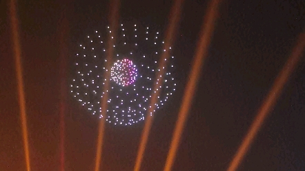 【无人机表演】第30届青岛国际啤酒节闭幕式无人机表演现场