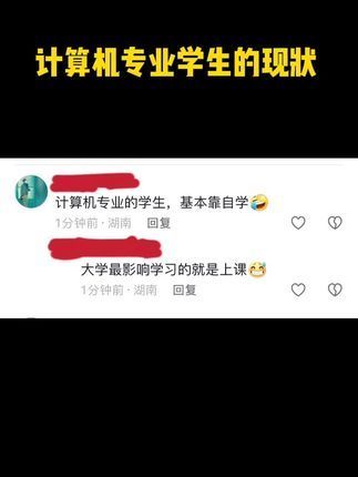 目前计算机专业的学生现状,太真实了