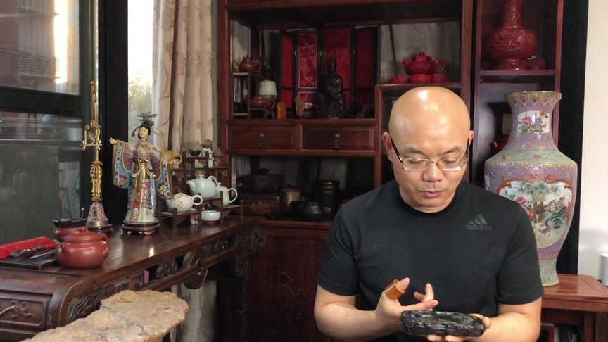 紫檀木砚知识#砚台收藏 #砚台 #收藏#文房四宝 #古董 #朱砂