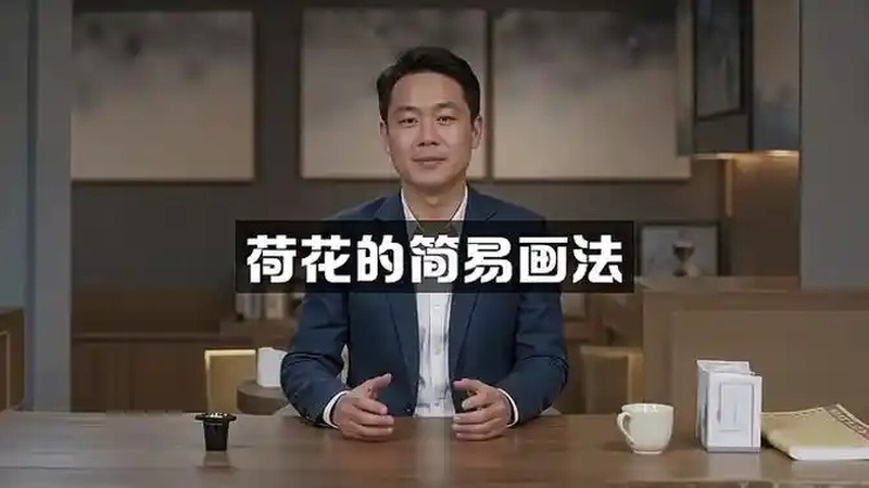 荷花的简易画法