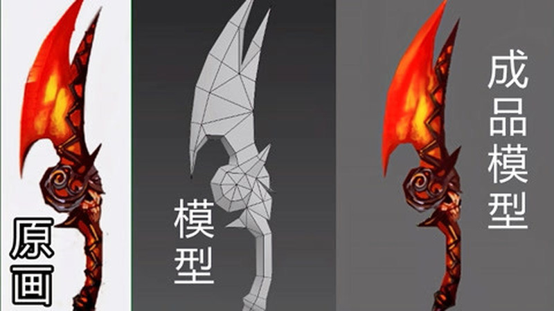 3dmaxpsbodypaint3d 武器匕首模型教程全流程。3d建模基础教程