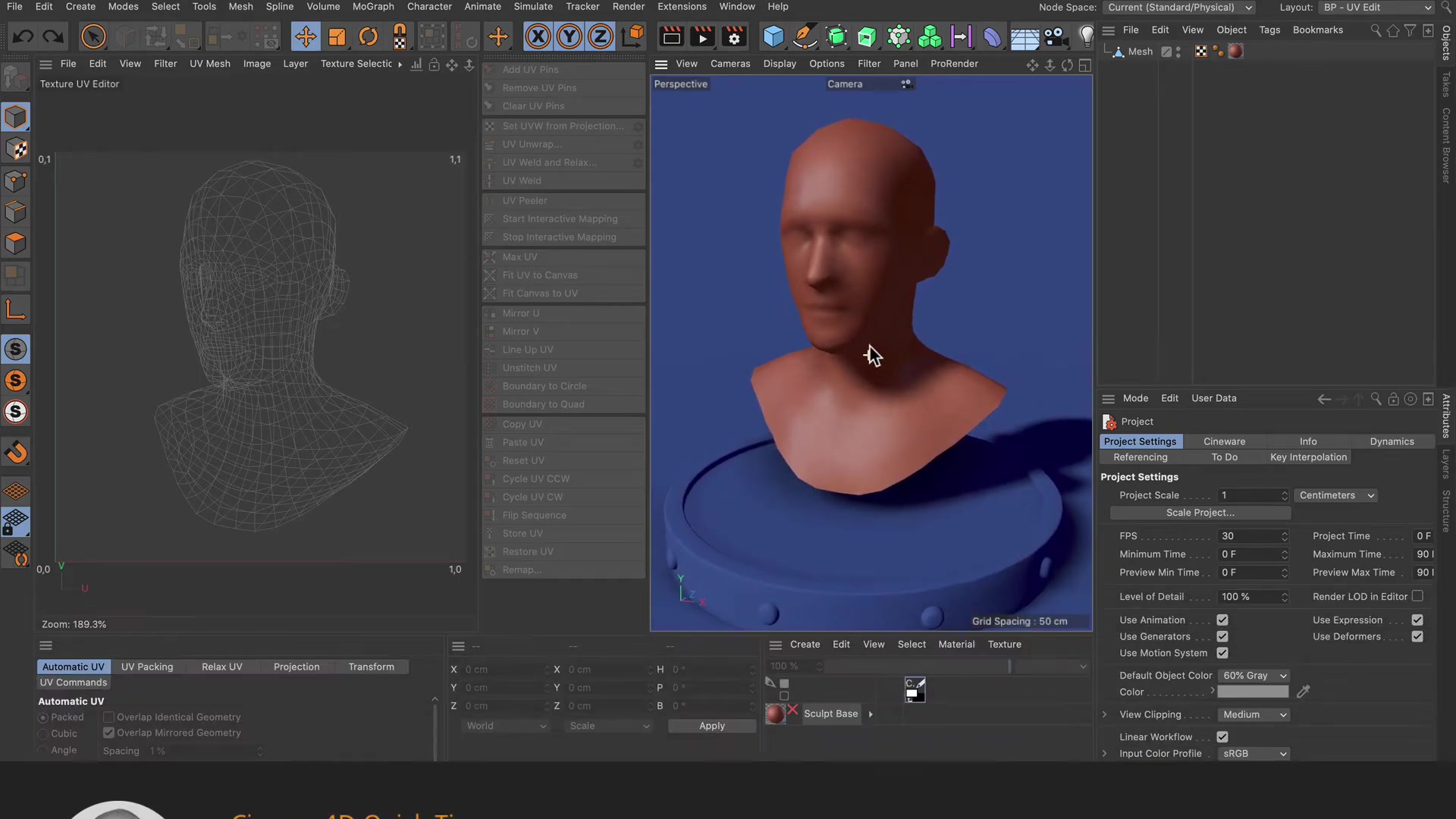 C4D S22官网技巧教程Tip - 284- 如何手动拆解UV教程unwrap UVs ...