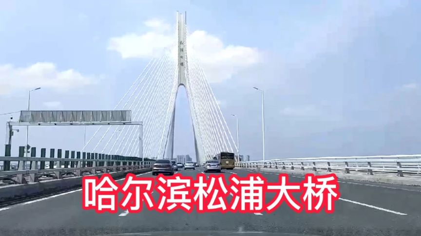 哈尔滨一条美丽雄伟壮观的大桥——松浦大桥,下面带大家去看看。