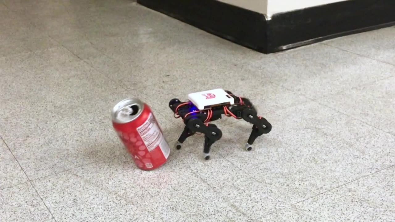 3D打印小舵机的四足机器狗,Arduino控制,姿态和步调测试视频