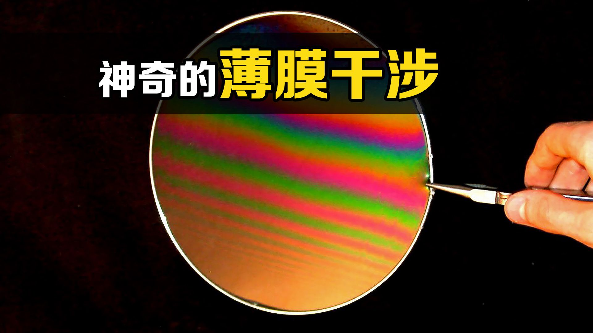 “薄膜干涉”是什么?把光打在肥皂膜上,有趣的现象发生了