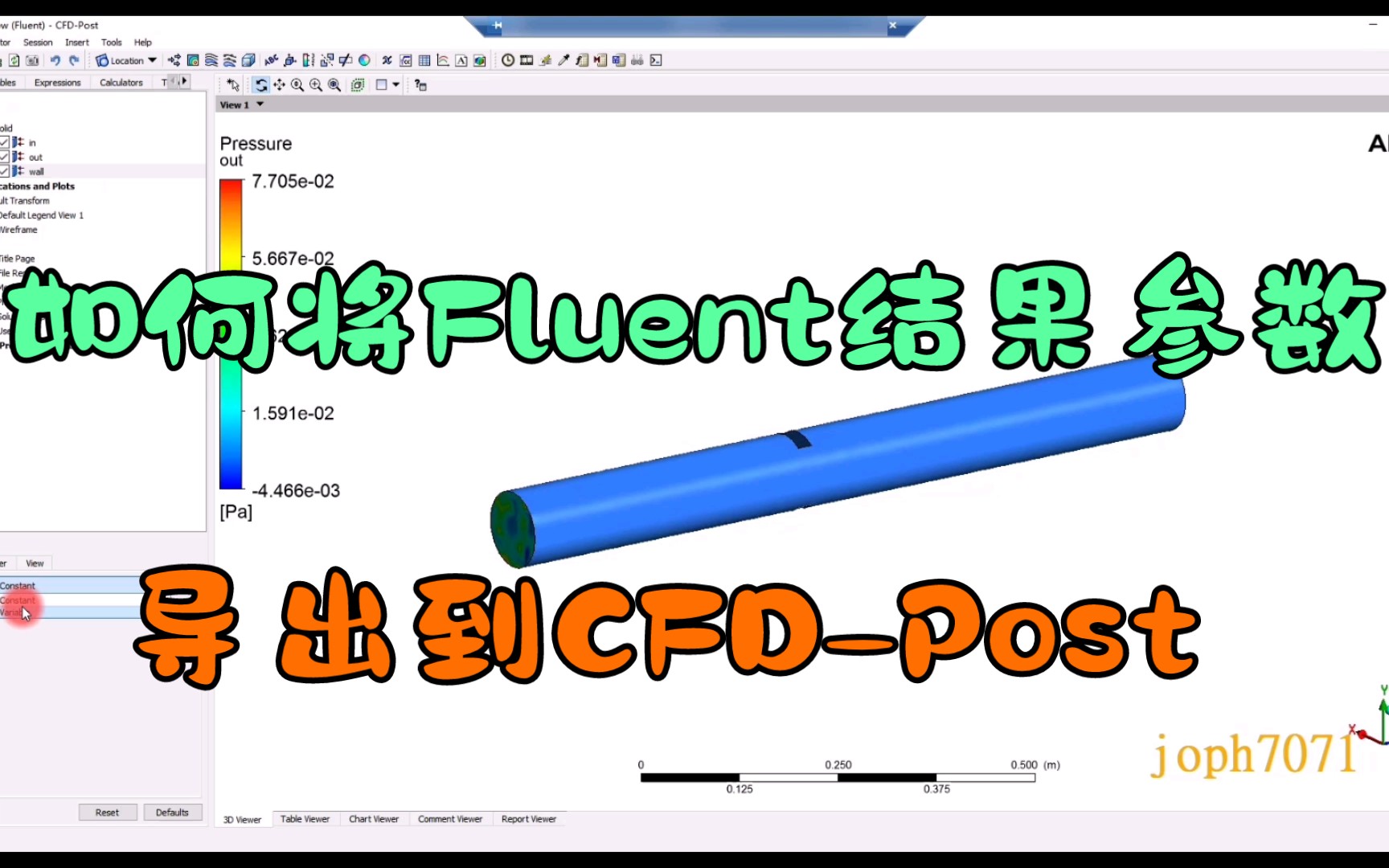 如何将Fluent结果参数导出到CFD-Post