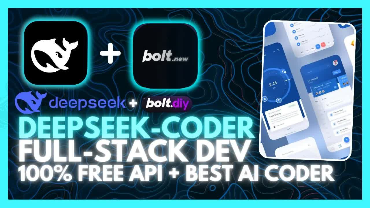 Bolt.DIY + 深度探索-R1:无需编写任何代码,免费开发全栈应用程序!(开源)