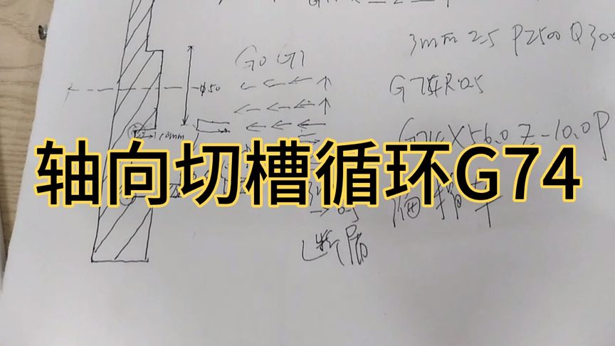 数控车床轴向切槽循环G74的用法,这样理解,活学活用很方便