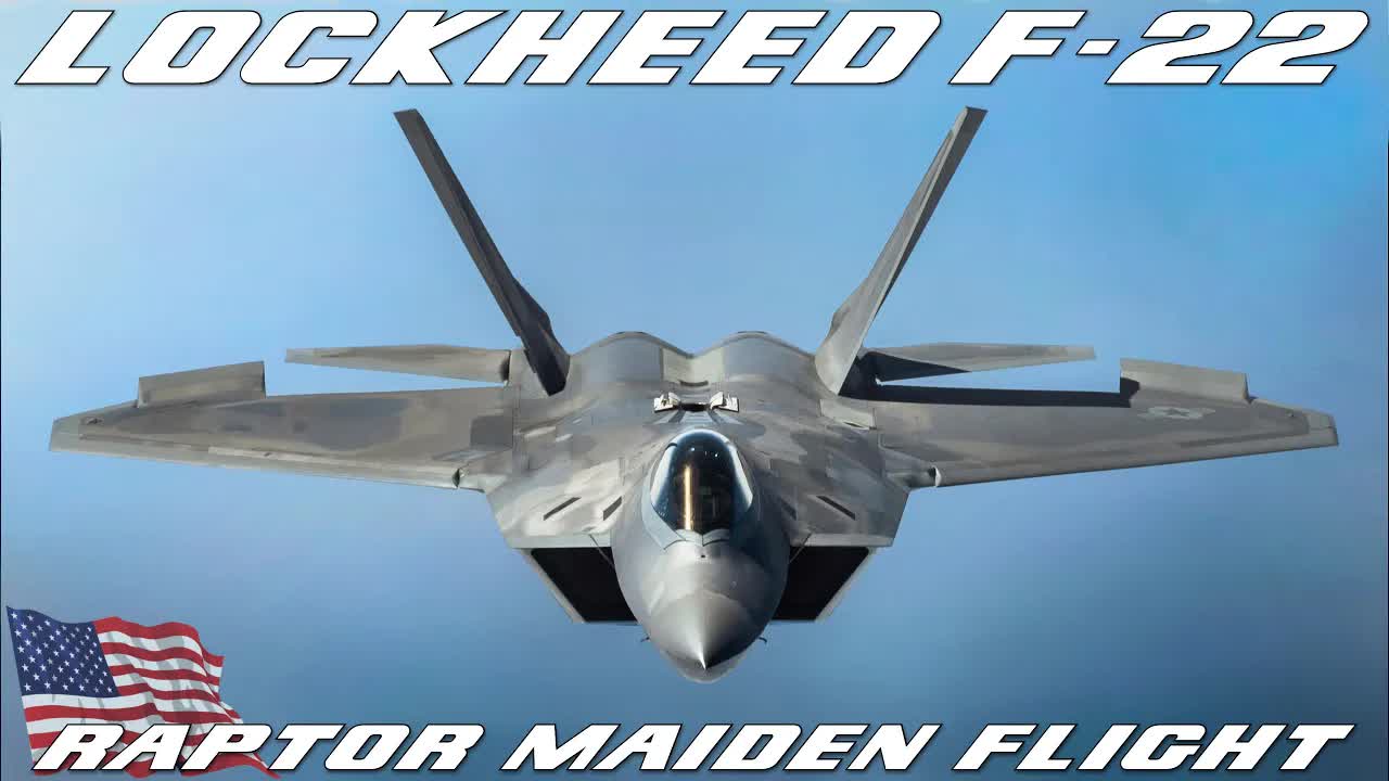 【DroneScapes】 F-22猛禽首飞|洛克希德和臭鼬工厂隐形战术战斗机|...