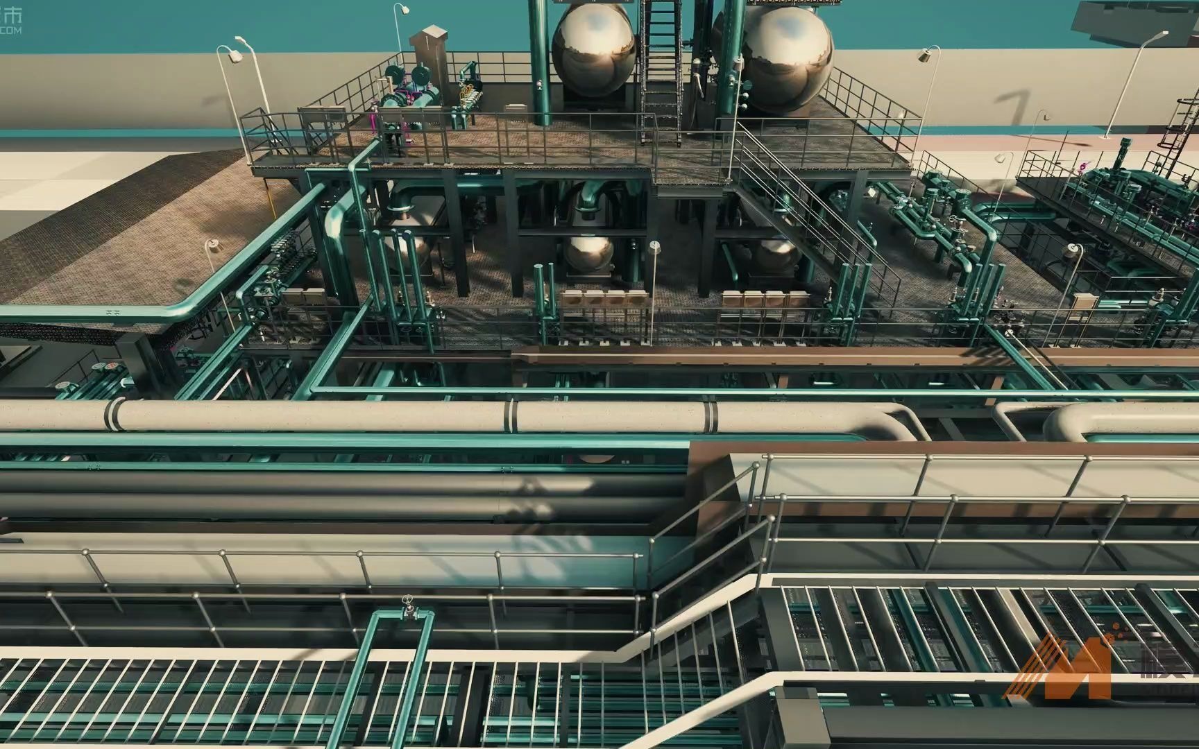 双鱼块区三维模型(PDMS)渲染