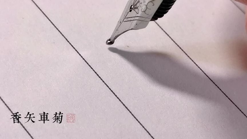 一支想自己藏起来的钢笔,这个写字太解压了!#硬笔书法 #书法