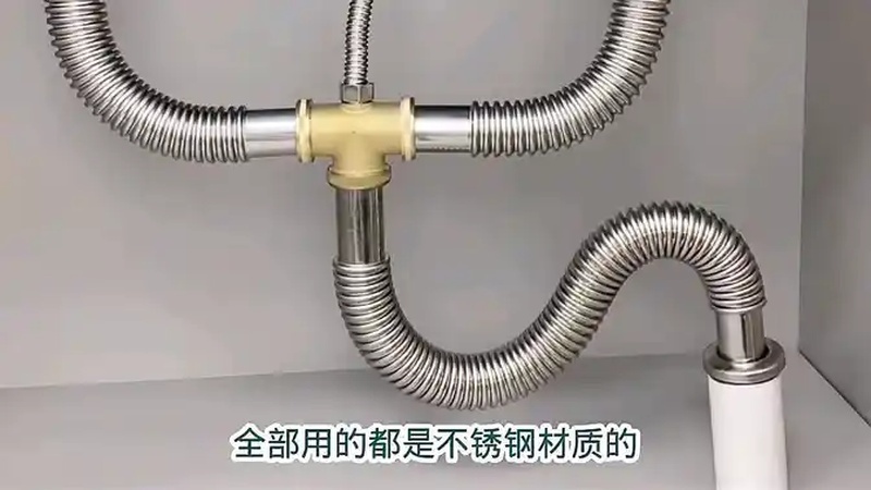 厨房下水管这样装,永远不会堵,不会反味,也不会生锈老化