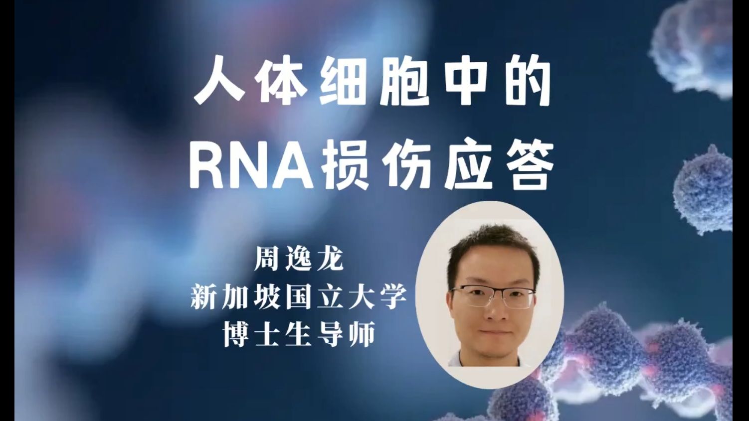 人体细胞中的RNA损伤应答 - 周逸龙(新加坡国立大学)
