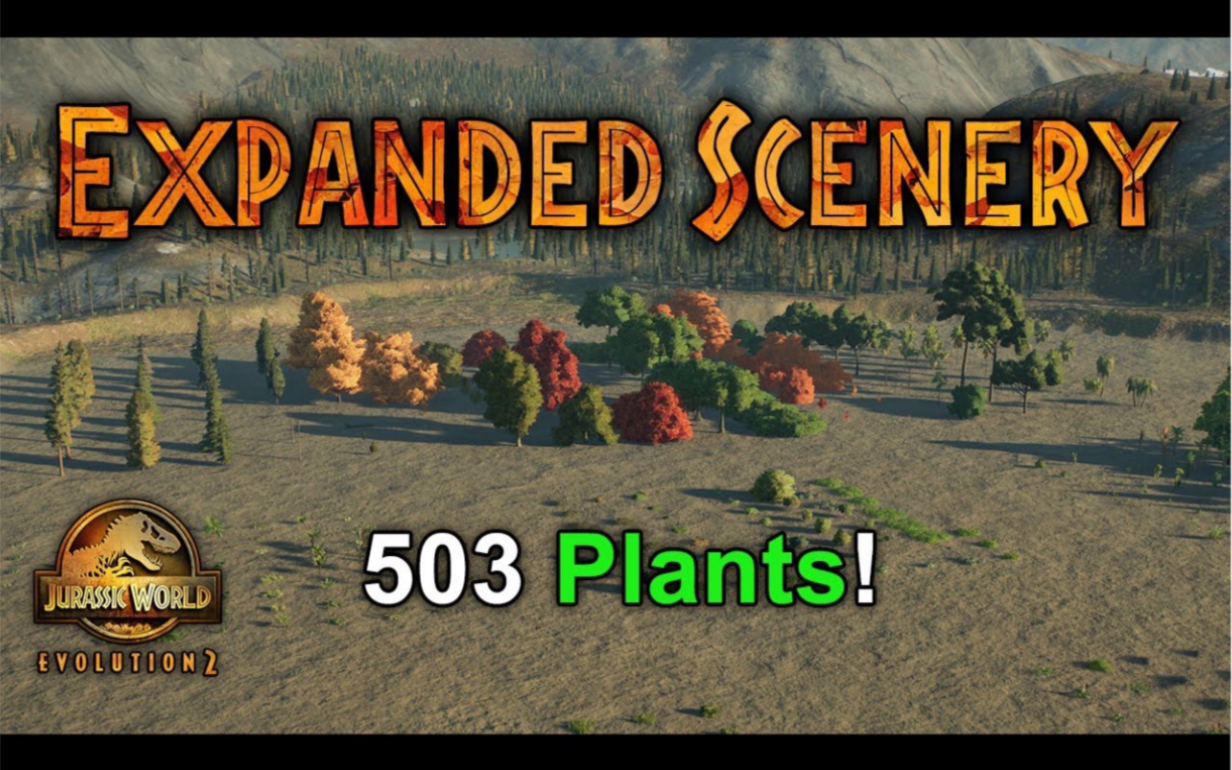 【K神新作】添加503个植被道具!《侏罗纪世界:进化2》扩展环境mod...