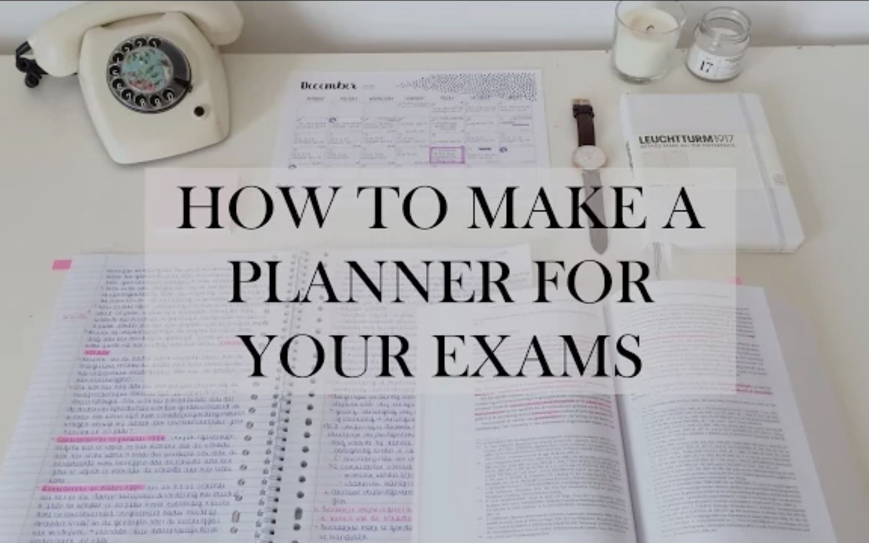 【学习|中字】【WaysToStudy】怎么用手帐来计划期末复习?你的期末...